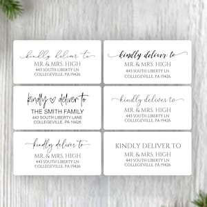 Clear Guest Address Labels/transparent Custom Wedding Address Labels ...