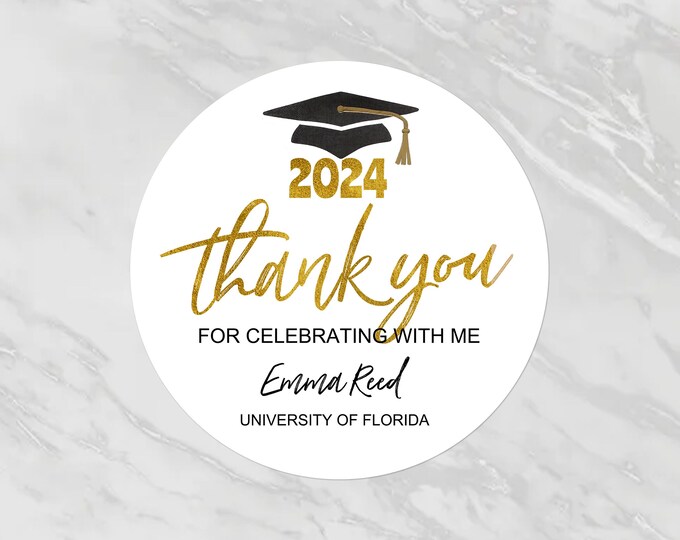 Here's to A Bright Future Label,class of 2023 Stickers,graduation Favor ...