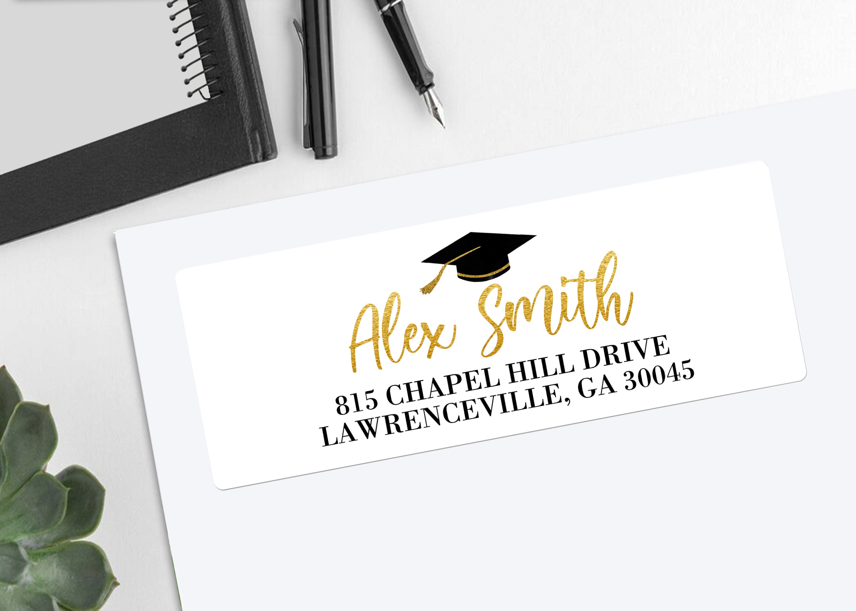 Graduation Mailing Label/graduation Address Labels/clear Address Label ...