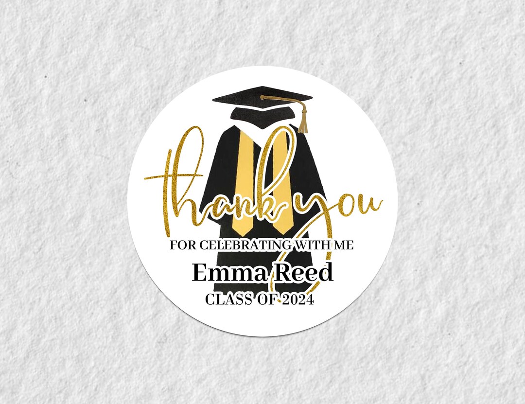Graduation Stickers/graduation Envelope Seals/graduation Favor Favors ...