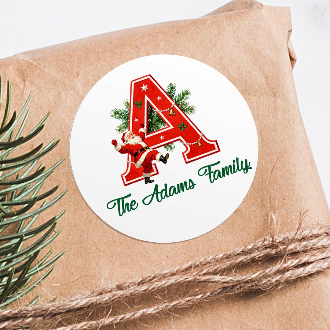 Personalized Christmas Present Stickers/custom Gift Sticker Labels for ...