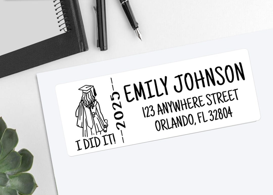Graduation Return or Guest Address Labels/20025 Graduation Announcement ...