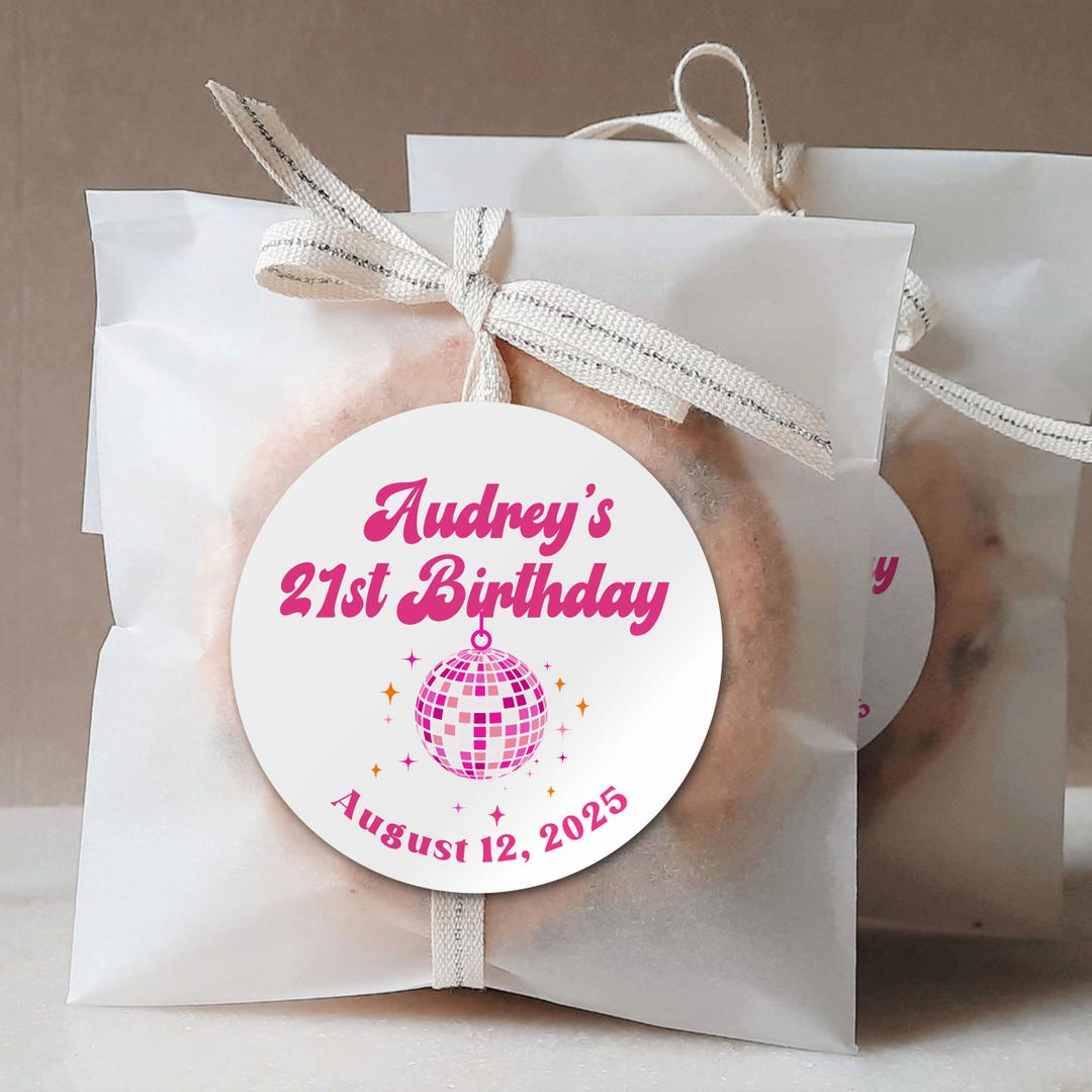 Custom Birthday Stickers/birthday Gift Sticker/birthday Treat Bag ...