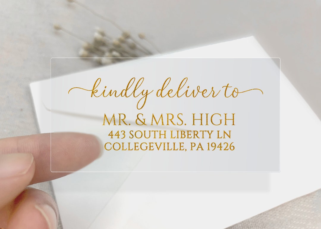 Recipient Address Labels/guest Address Labels/personalized Mailing ...