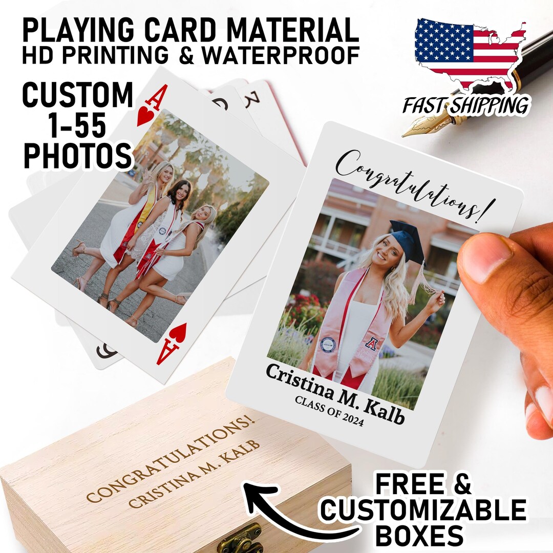 Personalized Graduation Playing Cards/graduation Party Favors/poker ...