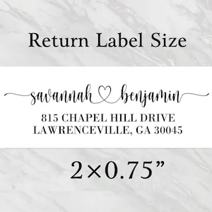 Clear Return Address Stickers/personalized Printed Mailing Labels/clear ...