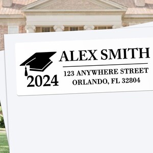 Clear Address Labels for Graduation Return Address Labels Grad Address ...