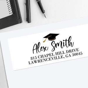 Graduation Mailing Label/graduation Address Labels/clear Address Label ...