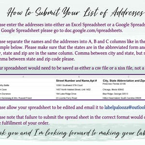 Recipient Address Labels/guest Address Labels/personalized Mailing ...