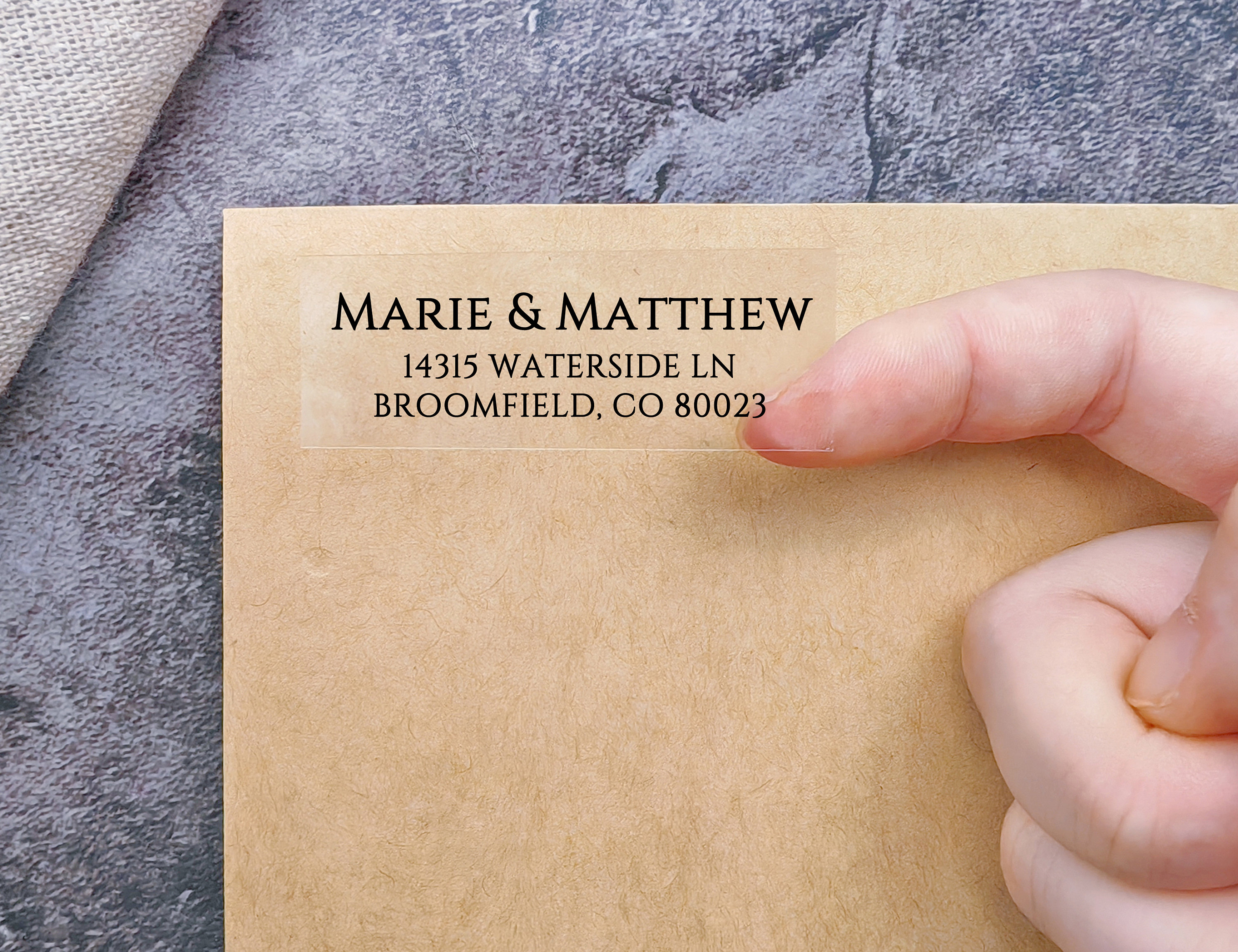 120 Personalized Return Address Labels/clear Wedding Address Labels ...