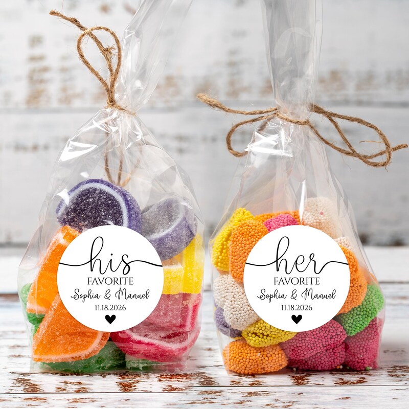 Wedding Favor Stickers - Etsy