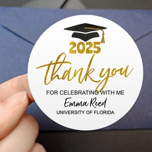2025 Graduation Thank You Favor Labels/graduation Decorations 2025 ...