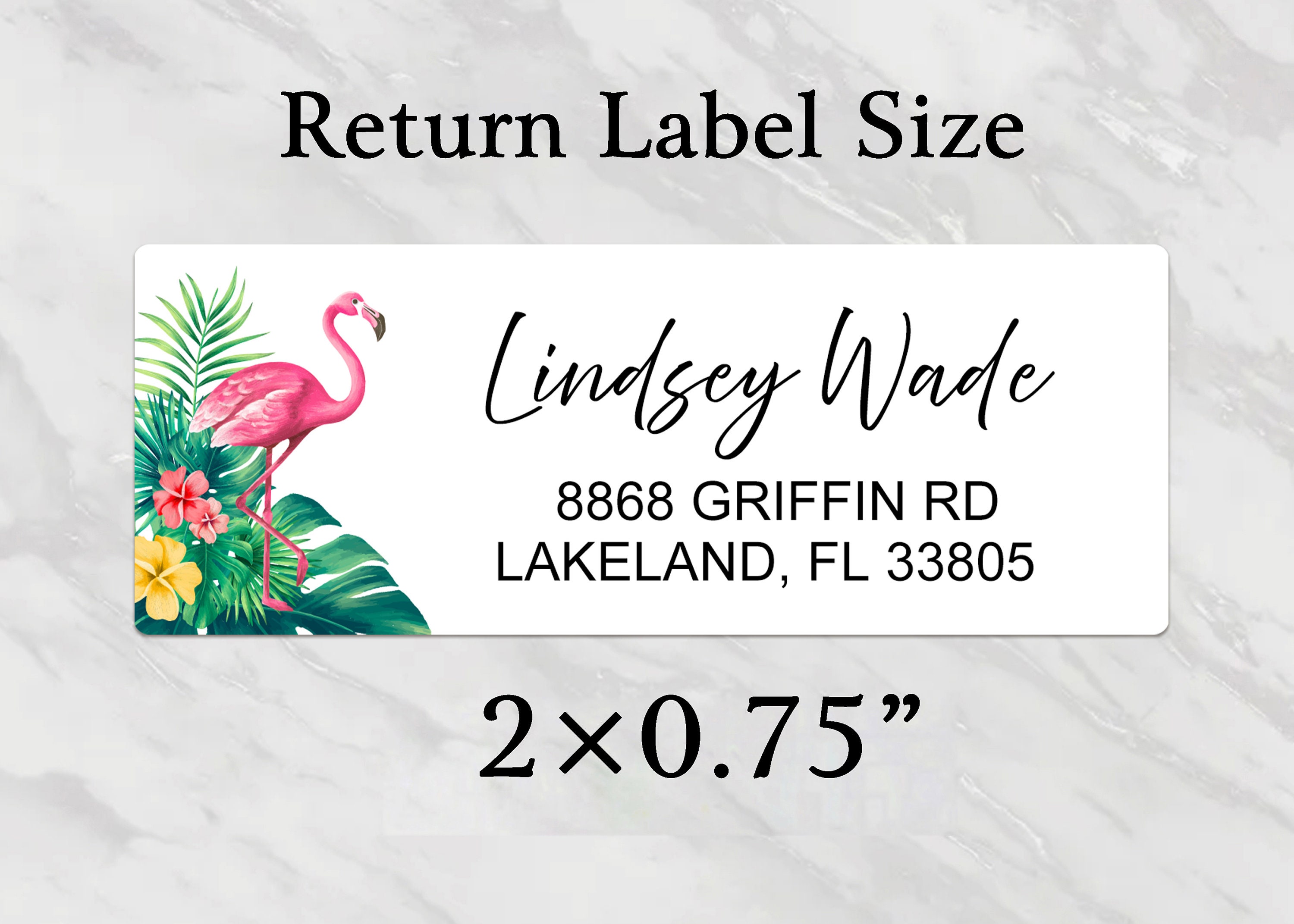 Holiday Address Label Tropical Island Sunset Stickers Summer Beach ...