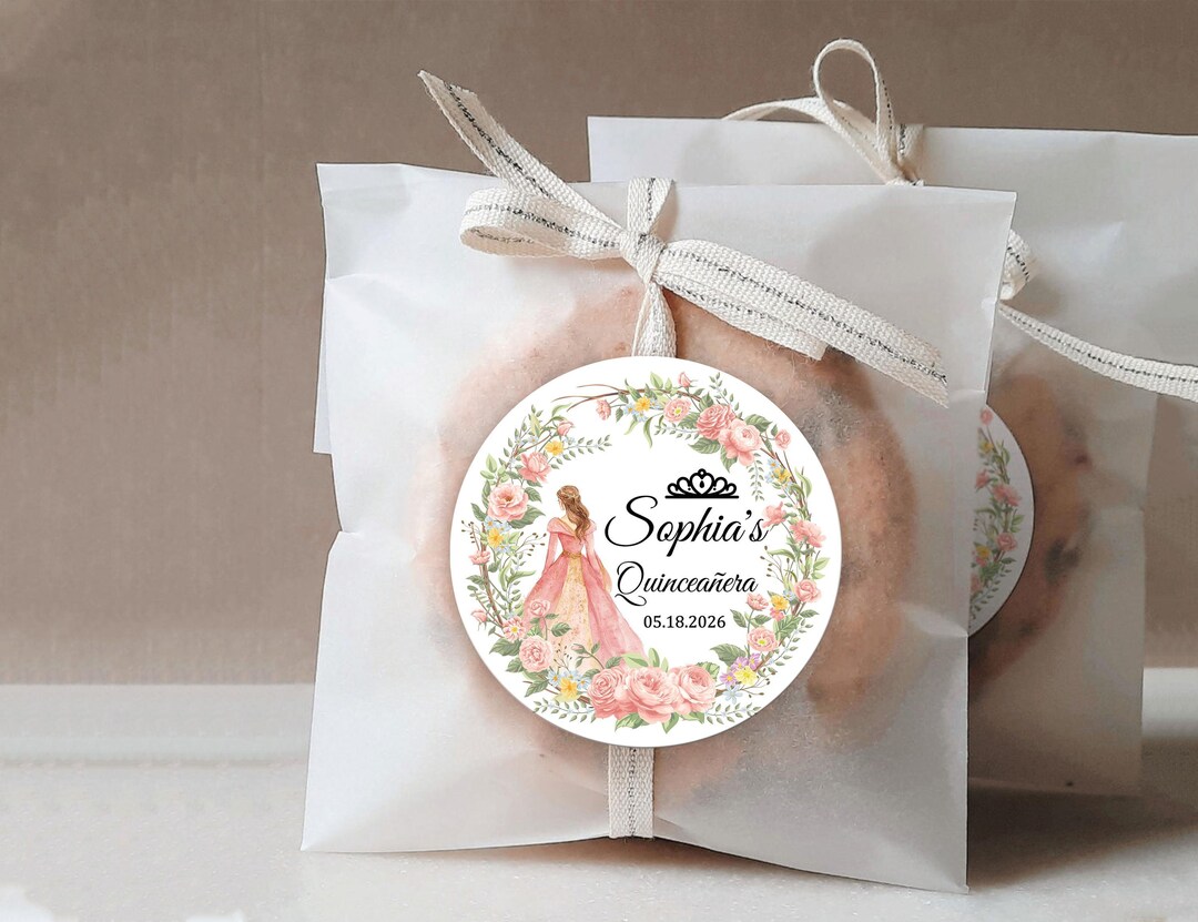 Personalized Quinceañera Stickers Printed/custom Quinceañera Labels/mis ...
