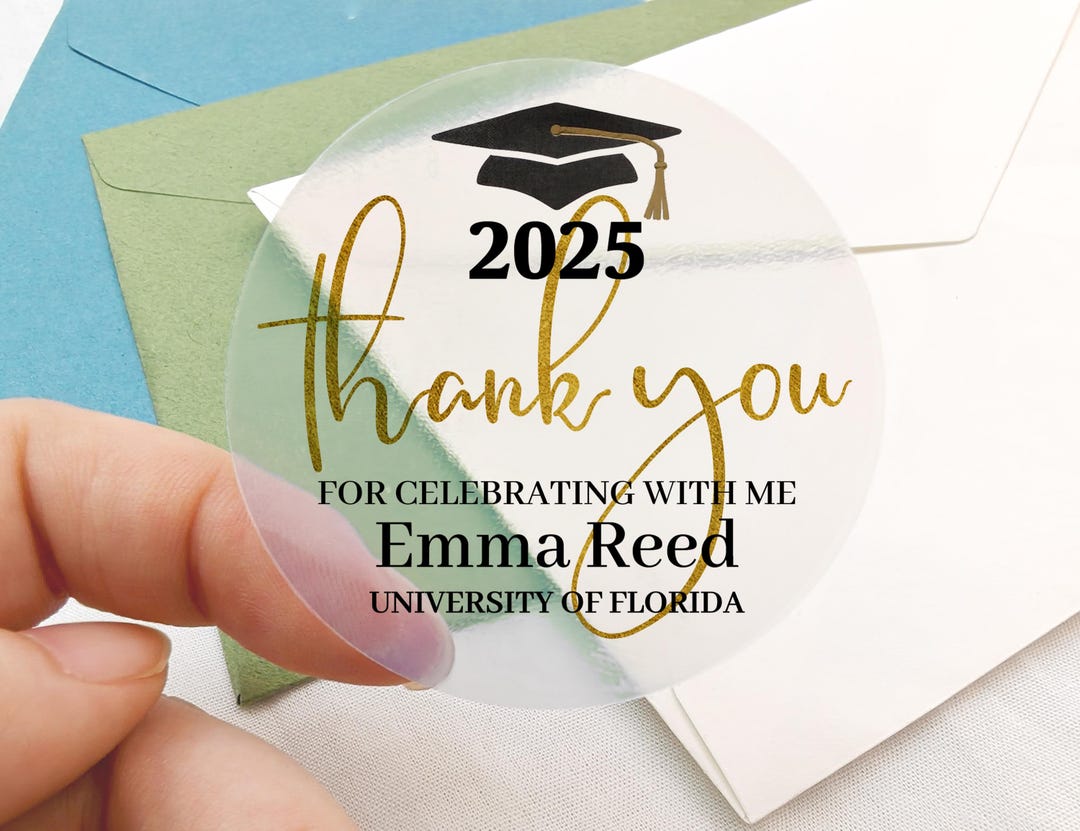 Clear Graduation Stickers/graduation Decorations 2025/custom Graduation ...