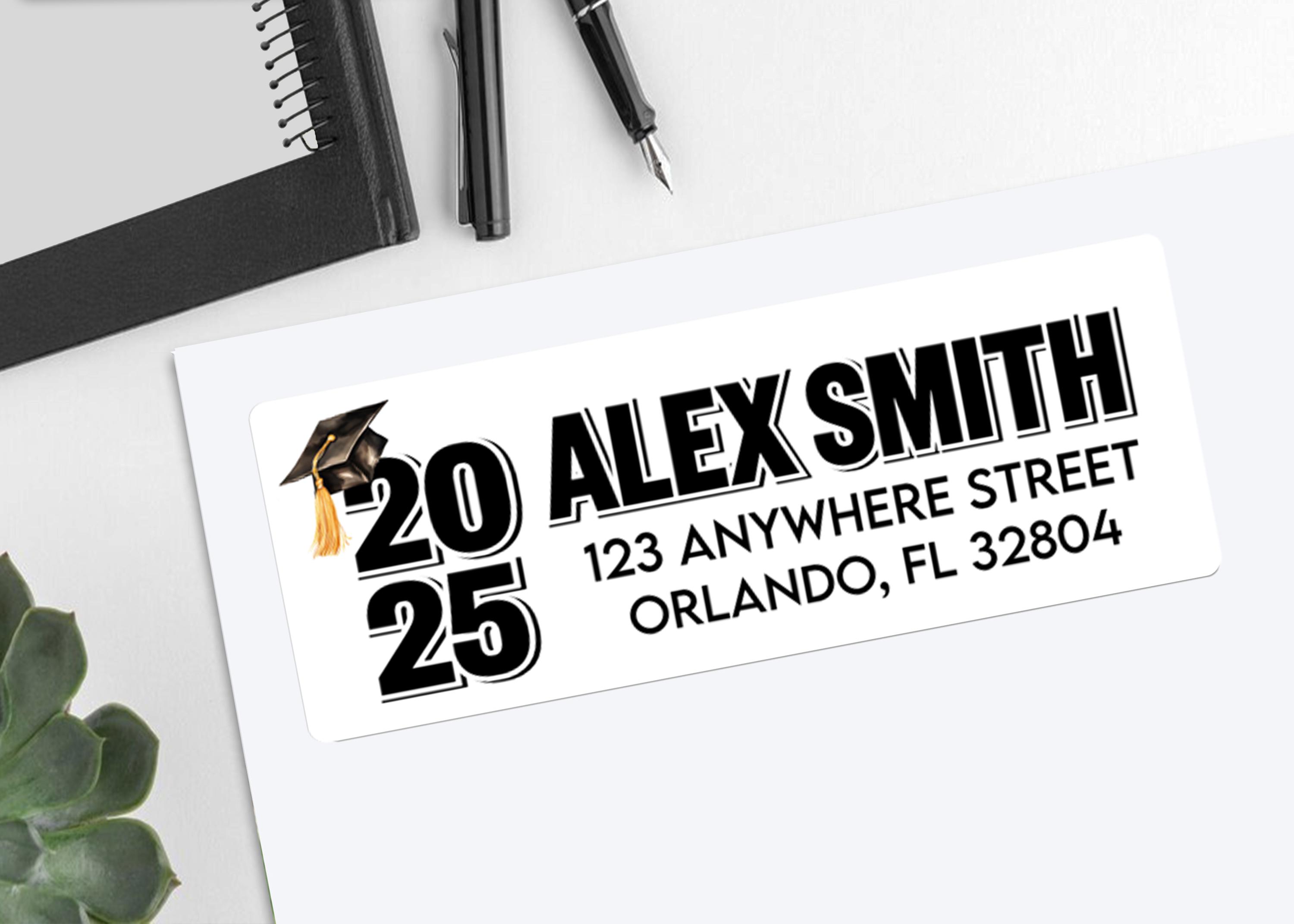 2025 Graduation Address Labels/graduation Return Address Label ...