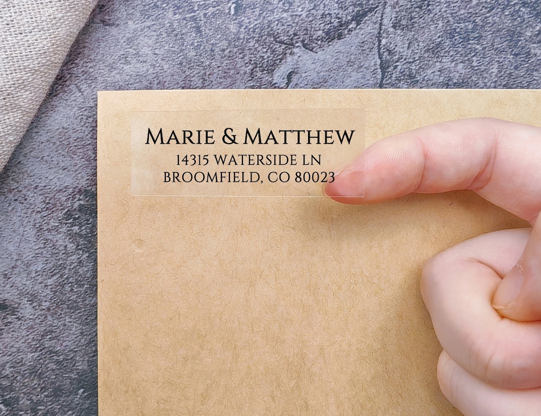 100 Return Address Labels/personalized Return Address Labels/minimalist ...