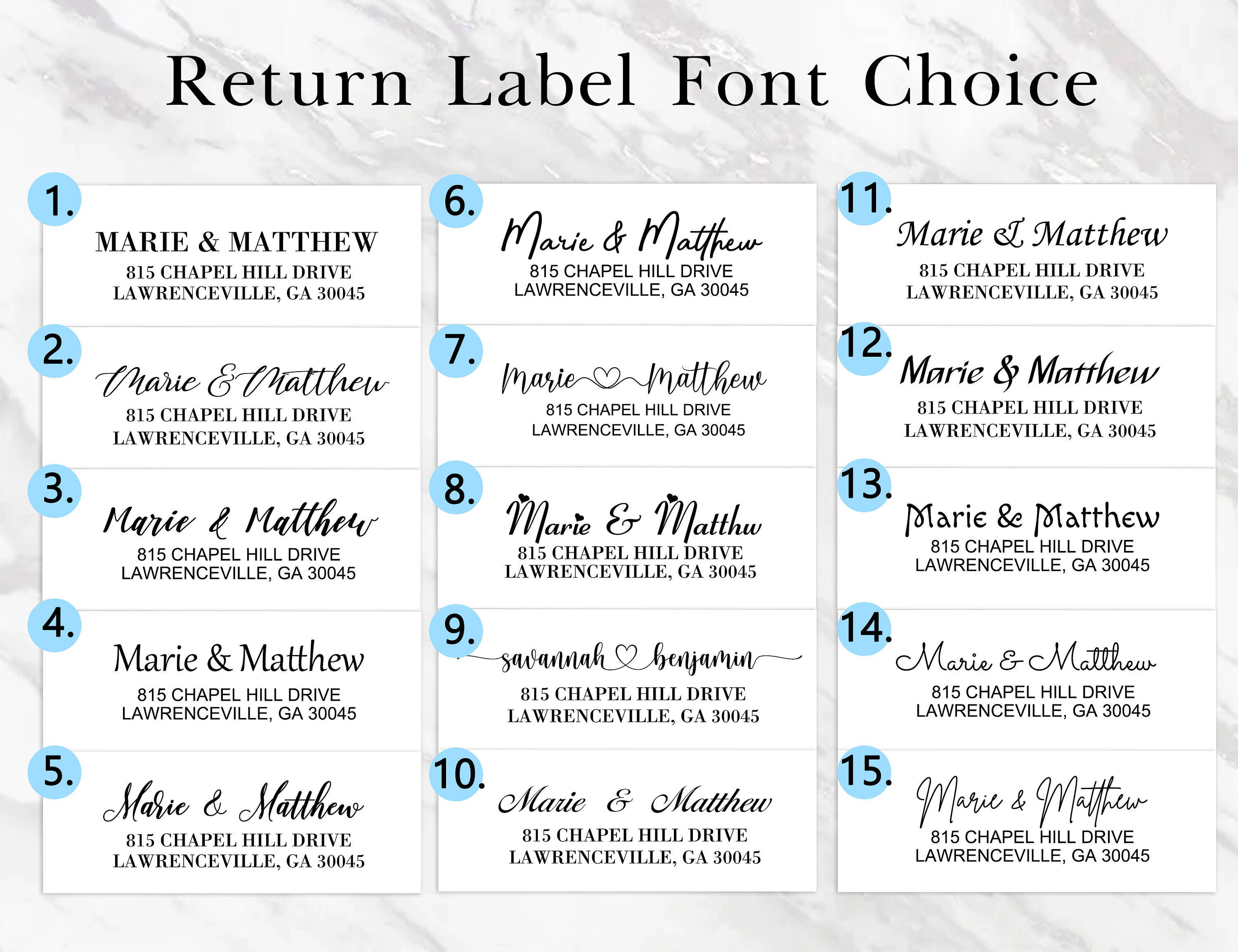 Guest Address Label Invitation Envelope/personalized Different ...