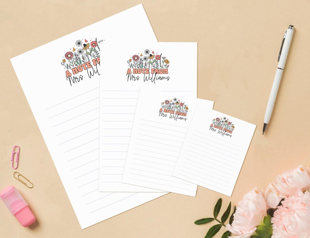 Teacher Appreciation Gifts/personalized Teacher Notepad/gift for ...