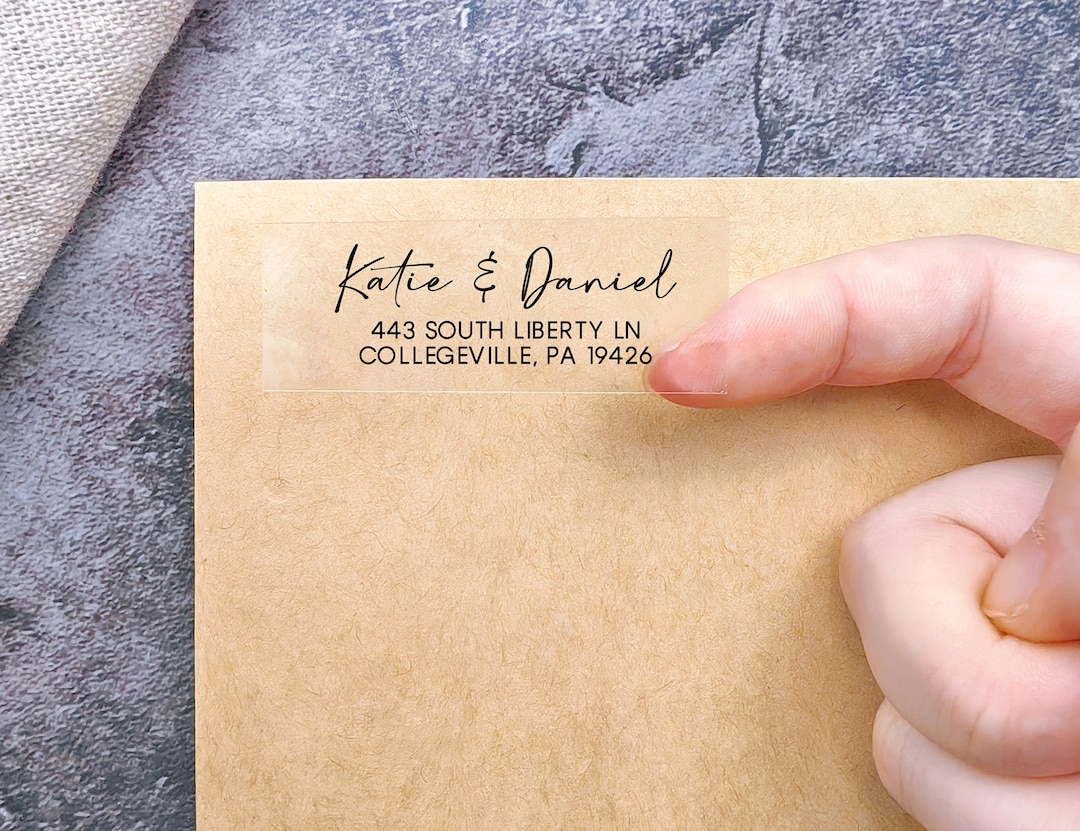 Clear Matte Return Address Labels/personalized Address Labels/custom ...