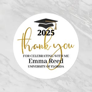 2025 Graduation Thank You Favor Labels/graduation Decorations 2025 ...