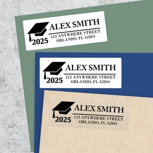Clear Address Labels for Graduation Return Address Labels Grad Address ...