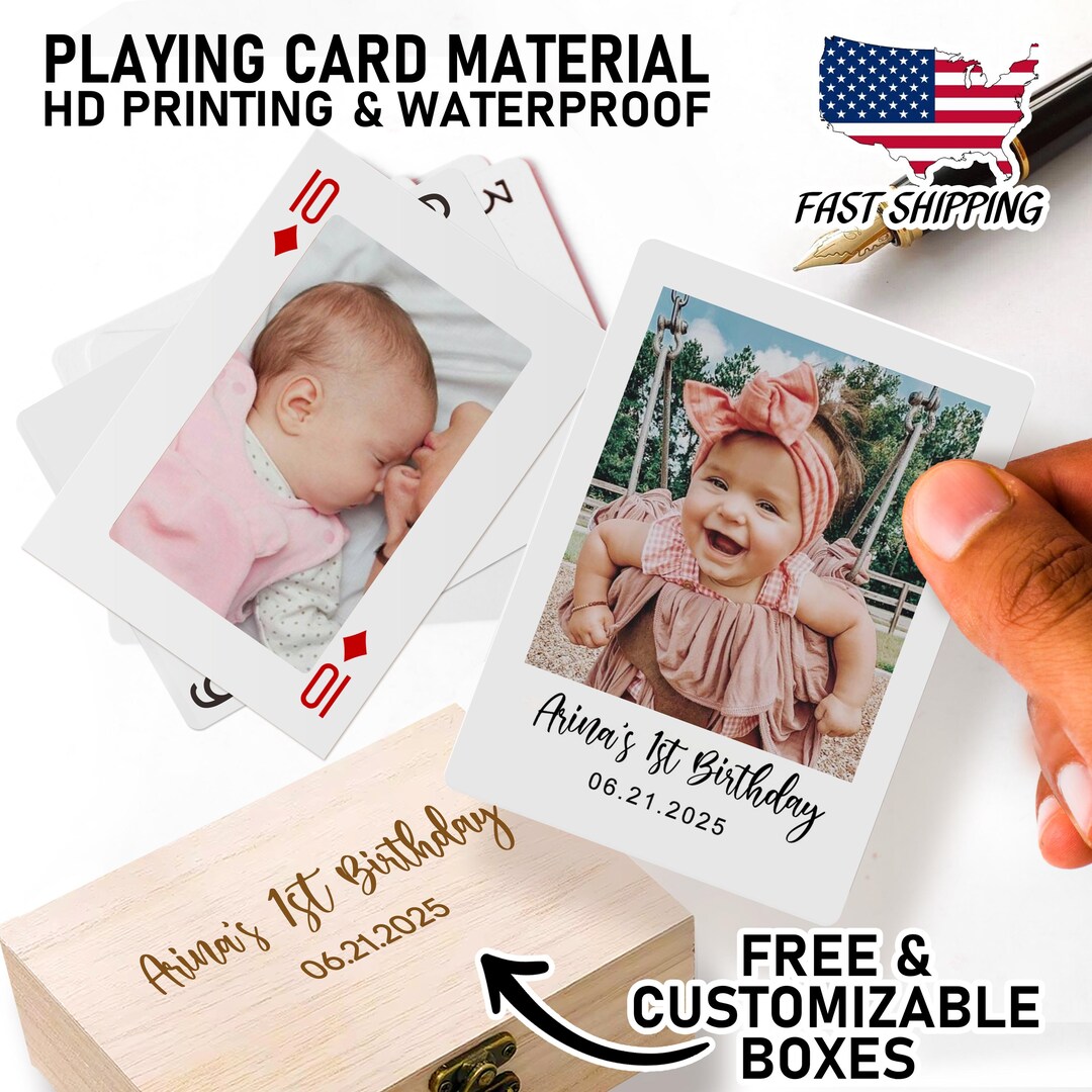 Custom Playing Cards/photo Cards/funny Birthday Card/personalized ...