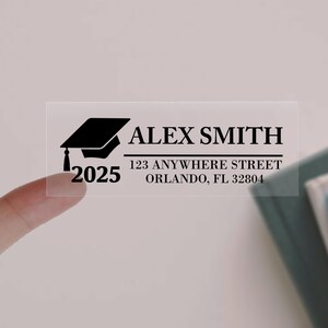 Clear Address Labels for Graduation Return Address Labels Grad Address ...