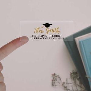 Graduation Address Label/graduation Mailing Sticker/clear Address Label ...
