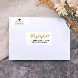 Graduation Mailing Label/graduation Address Labels/clear Address Label ...