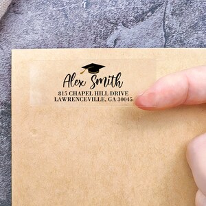 Graduation Mailing Label/graduation Address Labels/clear Address Label ...