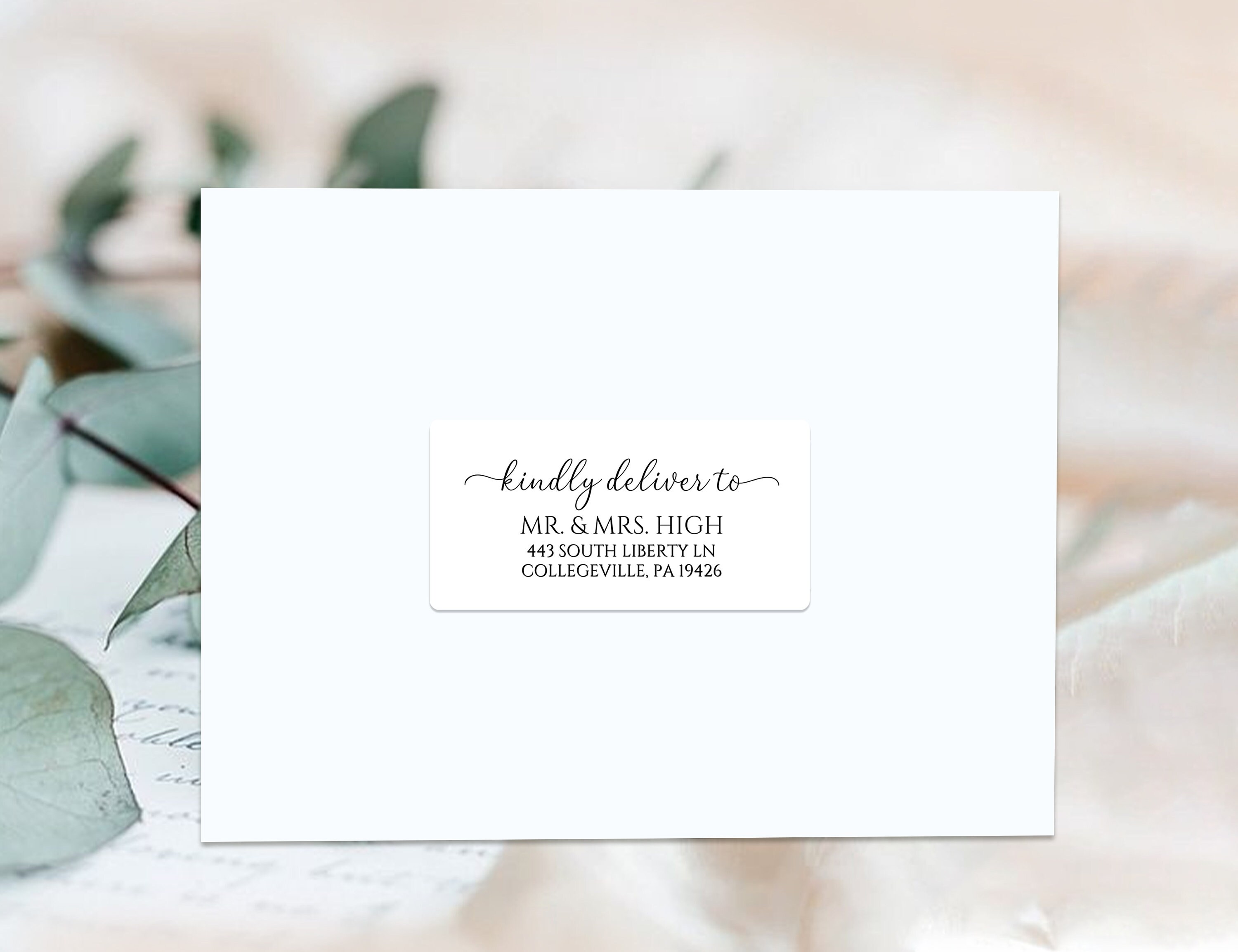 Guest Address Label Invitation Envelope/personalized Different ...