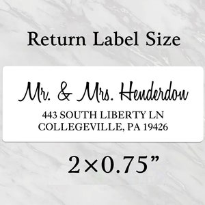 Personalized Address Labels Clear Matte Return Address Labels Custom ...