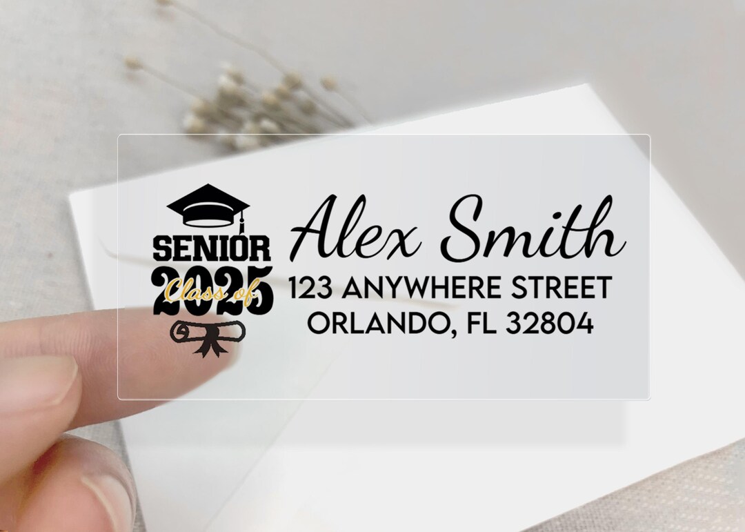 Graduation Guest or Return Address Labels/class of 2025 Graduation ...
