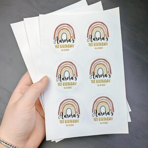 Birthday Stickers/happy Birthday Sticker/custom Birthday Favor Stickers ...