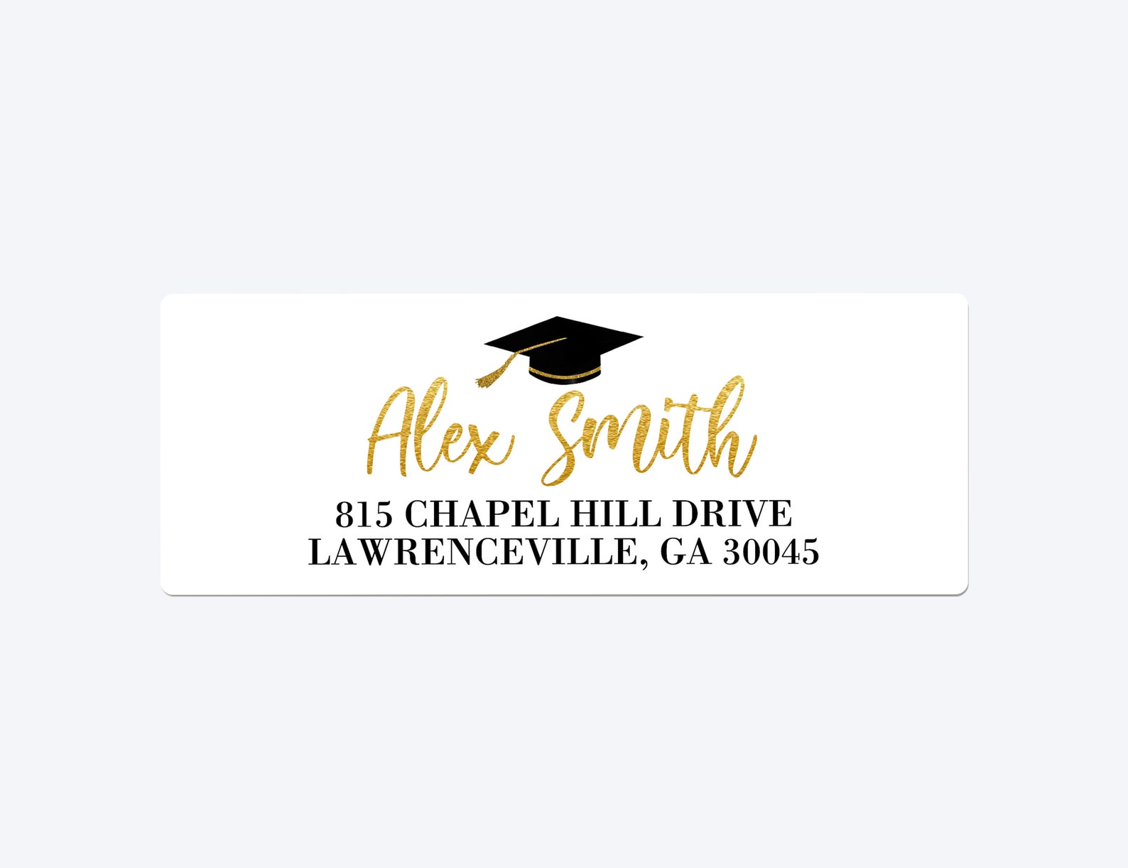 Graduation Mailing Label/graduation Address Labels/clear Address Label ...