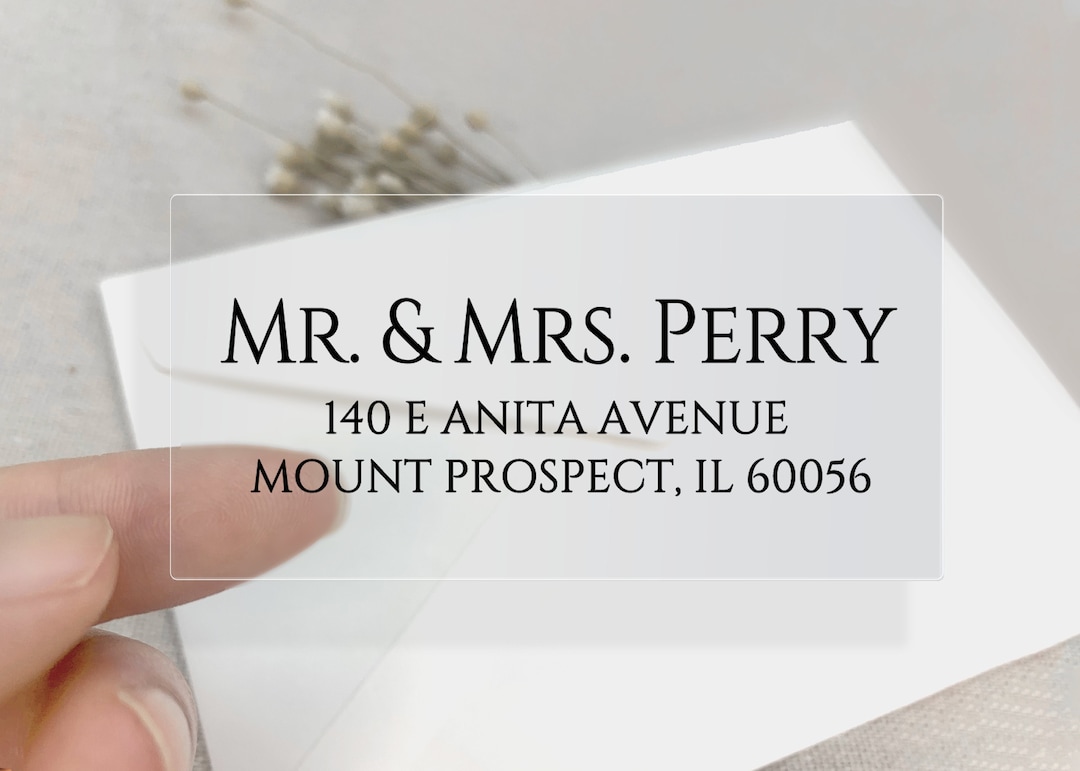 Personalized Return or Guest Address Labels/wedding Invitation Labels ...