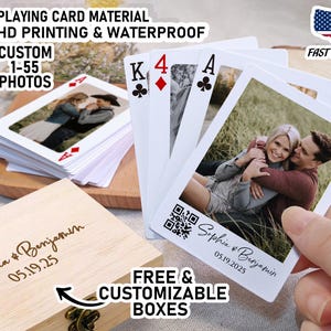 Deck of Custom Playing Cards With FREE Box/custom Deck of Cards/custom ...