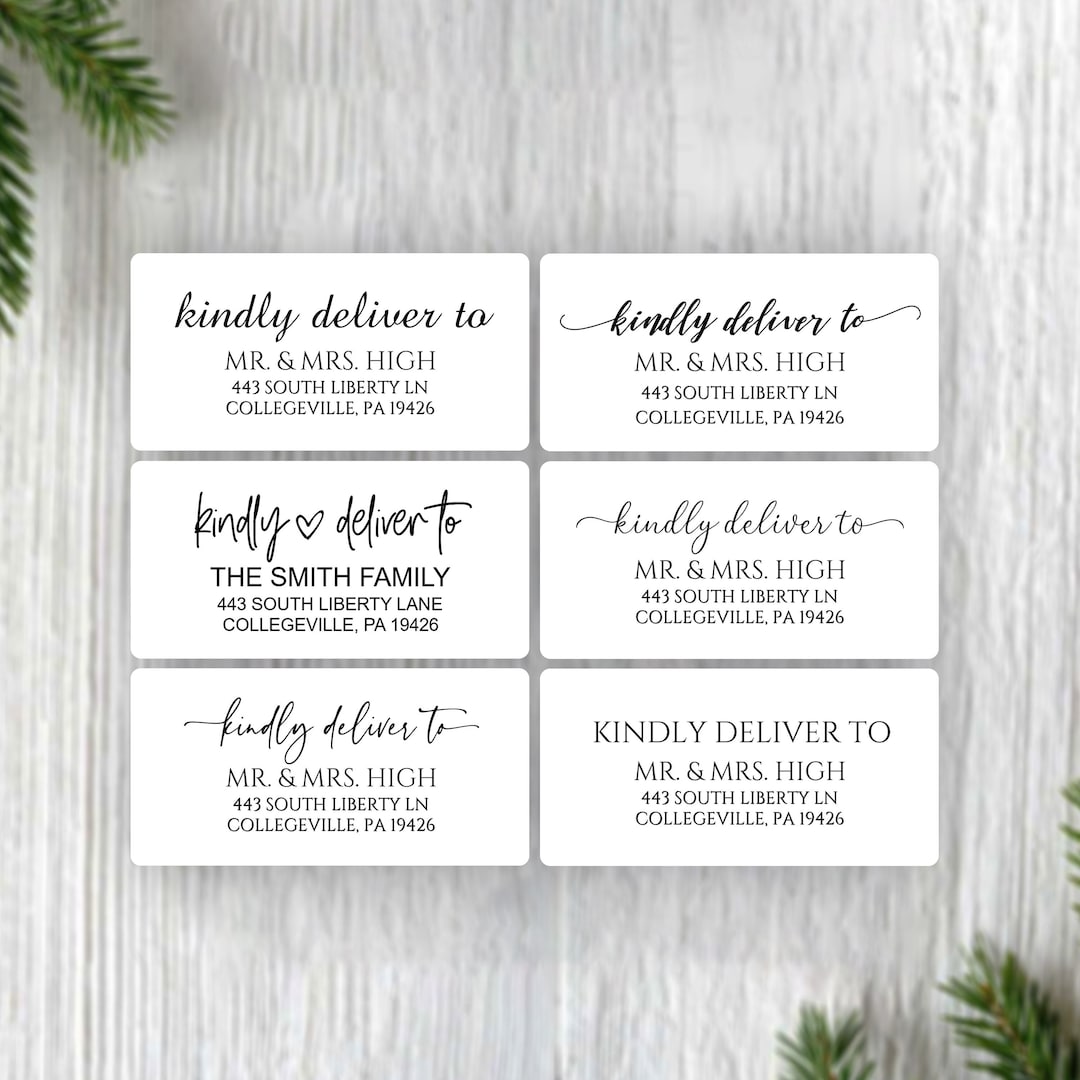 Guest Address Labels/recipient Address Labels/wedding Invitation ...