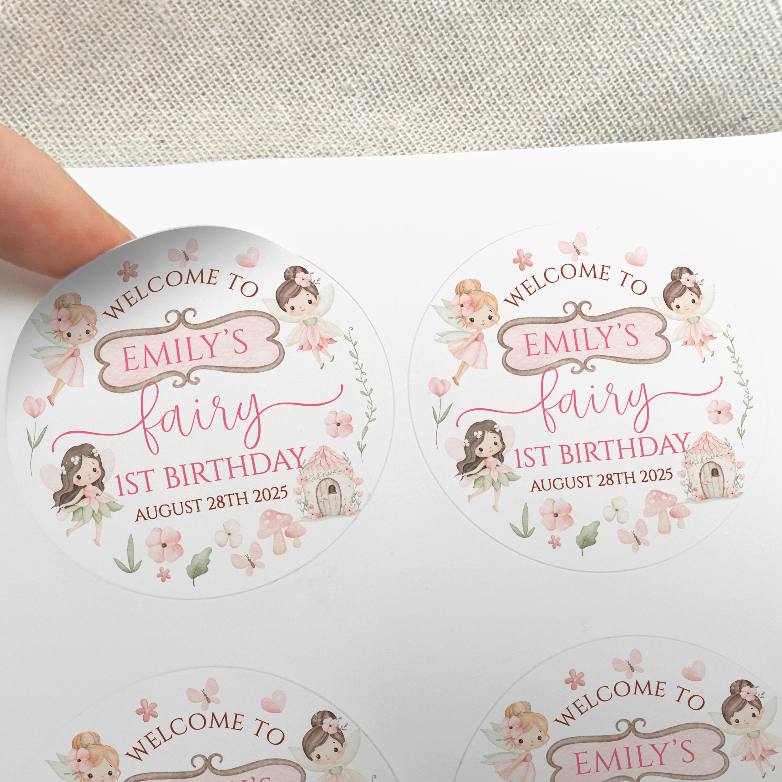 Fairy Birthday Party Favors/magical Fairies Baby Shower Labels/magical ...