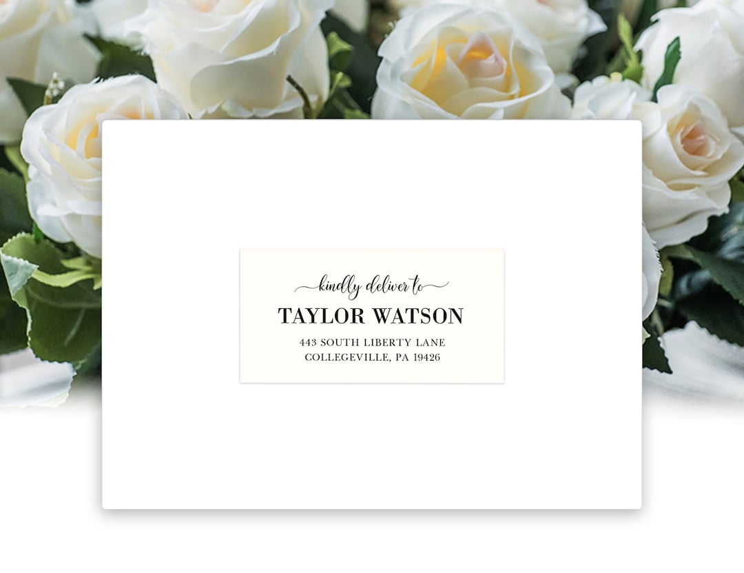 Guest Address Label Stickers Recipient Address Stickers for Invitation ...
