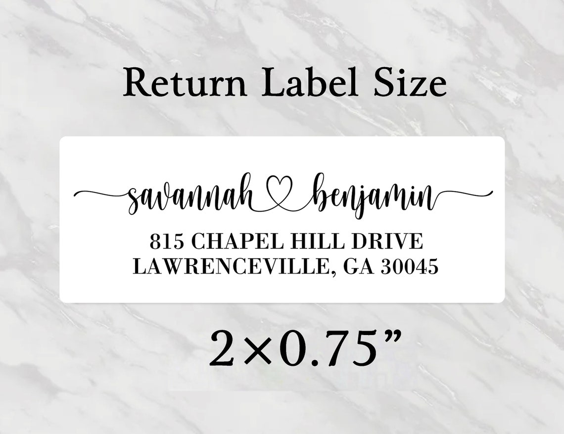 100 Return Address Labels/personalized Return Address Labels/minimalist ...