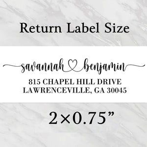 100 Return Address Labels/personalized Return Address Labels/minimalist ...