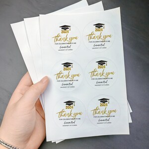 Graduation Stickers/custom Graduation Labels/graduation Decorations ...