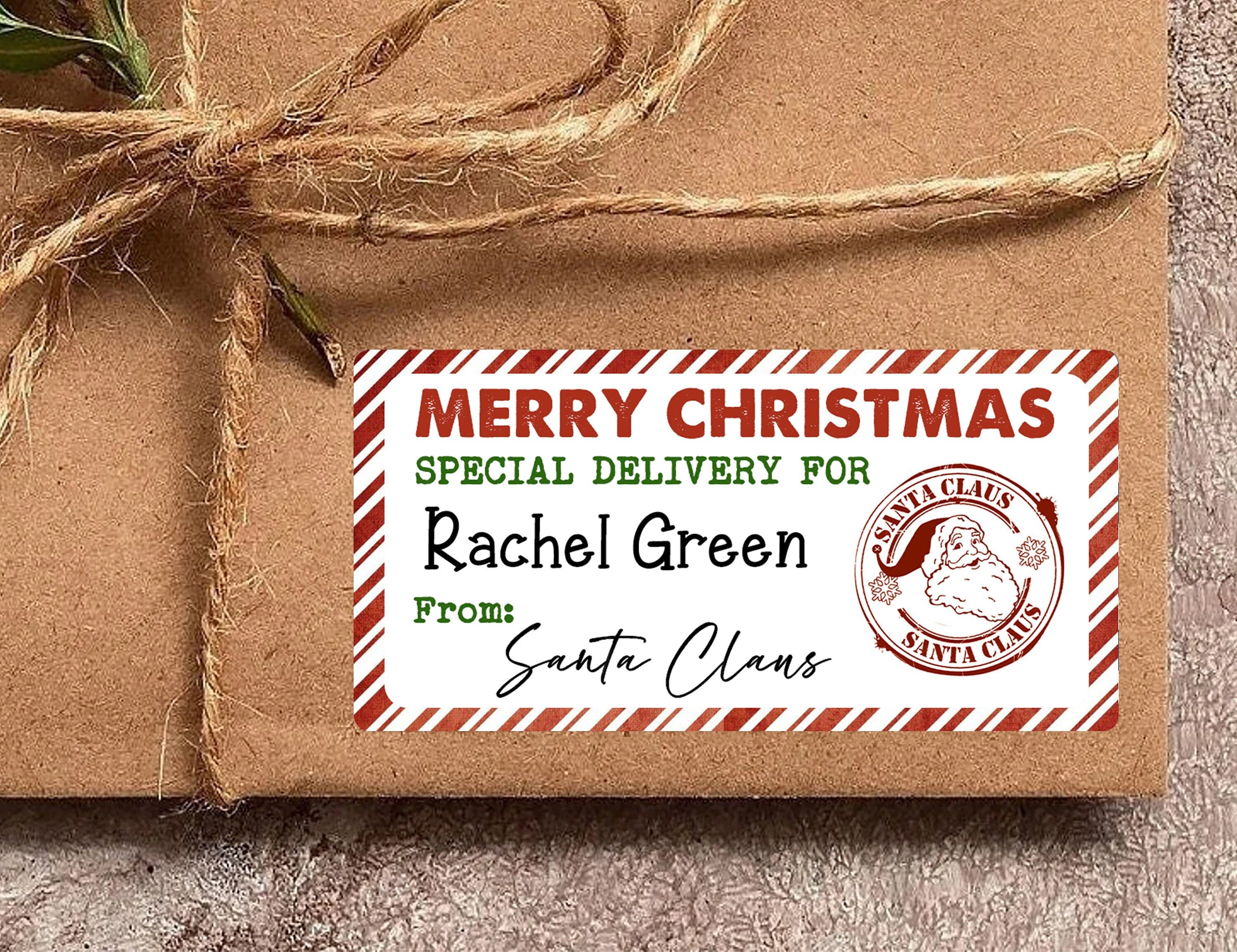 Personalized Christmas Gift Stickers/from Santa Labels/christmas Gift ...