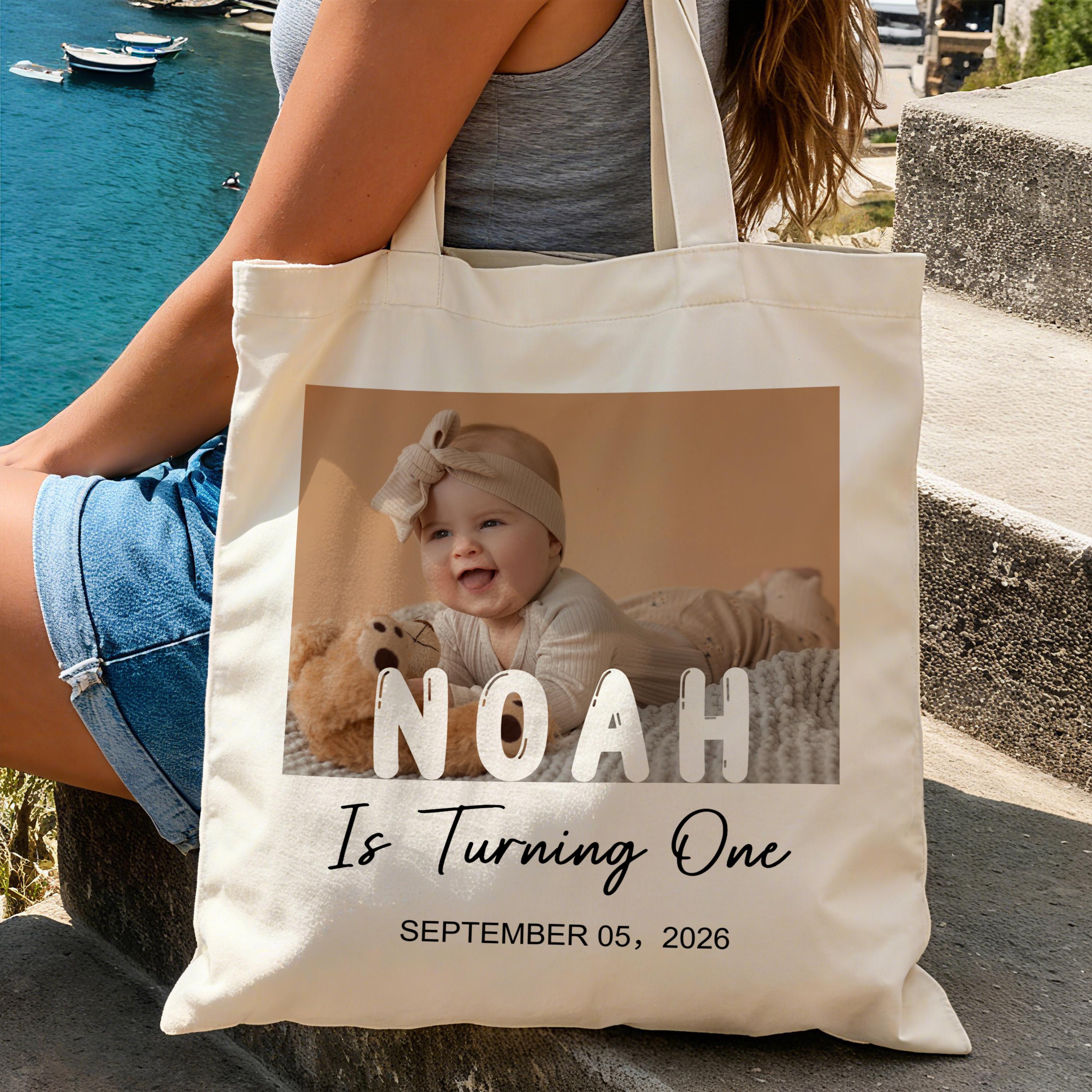 Custom First Birthday Tote Bags/turning One Kids Party Favor ...