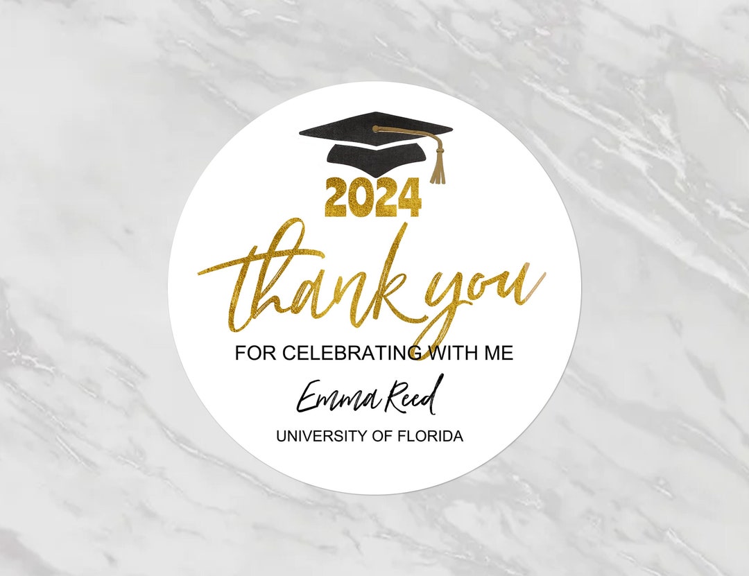 Graduation Stickers/custom Graduation Labels/graduation Decorations ...