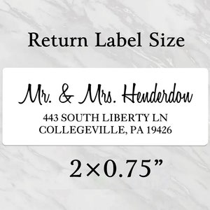 Clear Return Address Labels Wedding Invitation Address Stickers ...