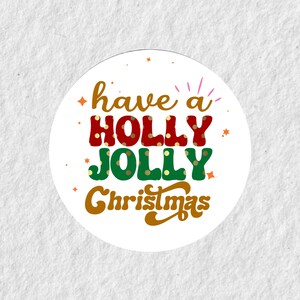 Christmas Gift Stickers/christmas Wrapping Sticker/merry Christmas ...