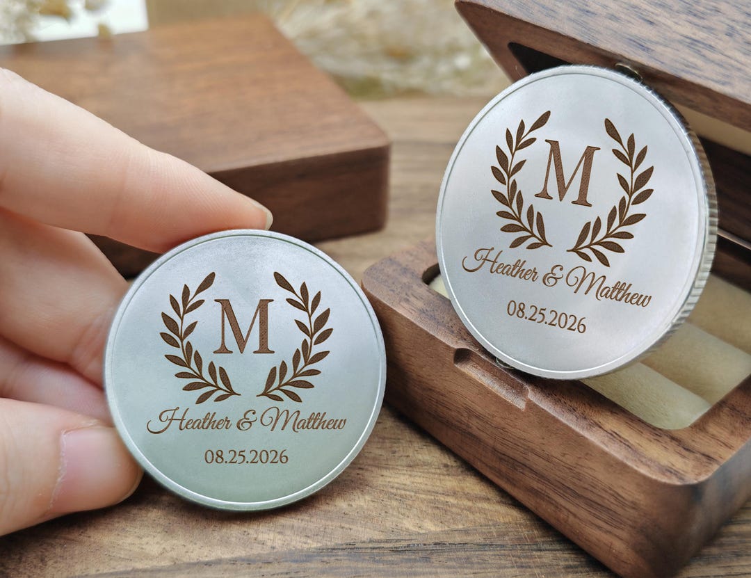Engraved Tossing Coin for Couples/custom Name Coin/couple Decision Coin ...